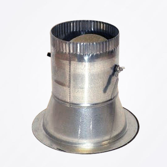 Round Conical Take-off with Adhesive with Damper – SetDuct